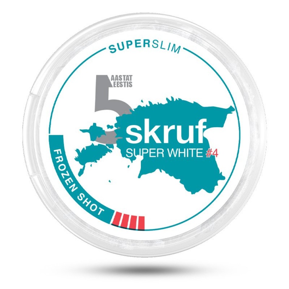 Nikotiinipadjad Skruf Super White Frozen Shot #4
